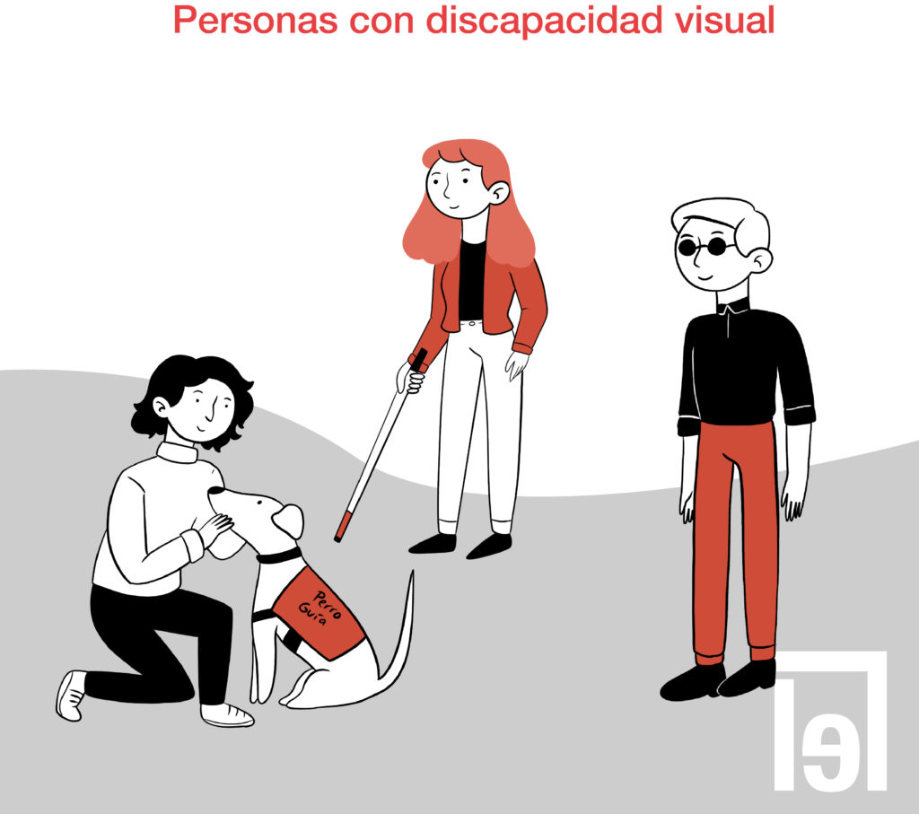 Personas con discapacidad visual - Entrale blog